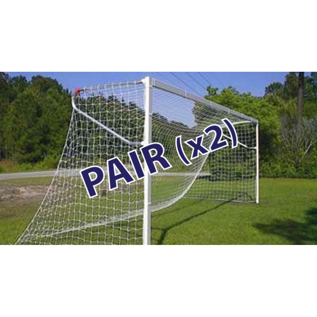 Permanent Goals Pair - High-Quality Professional Soccer Goals\n