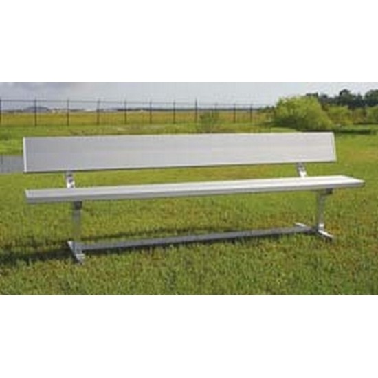 Aluminum Bench WITH BACK - TBNB